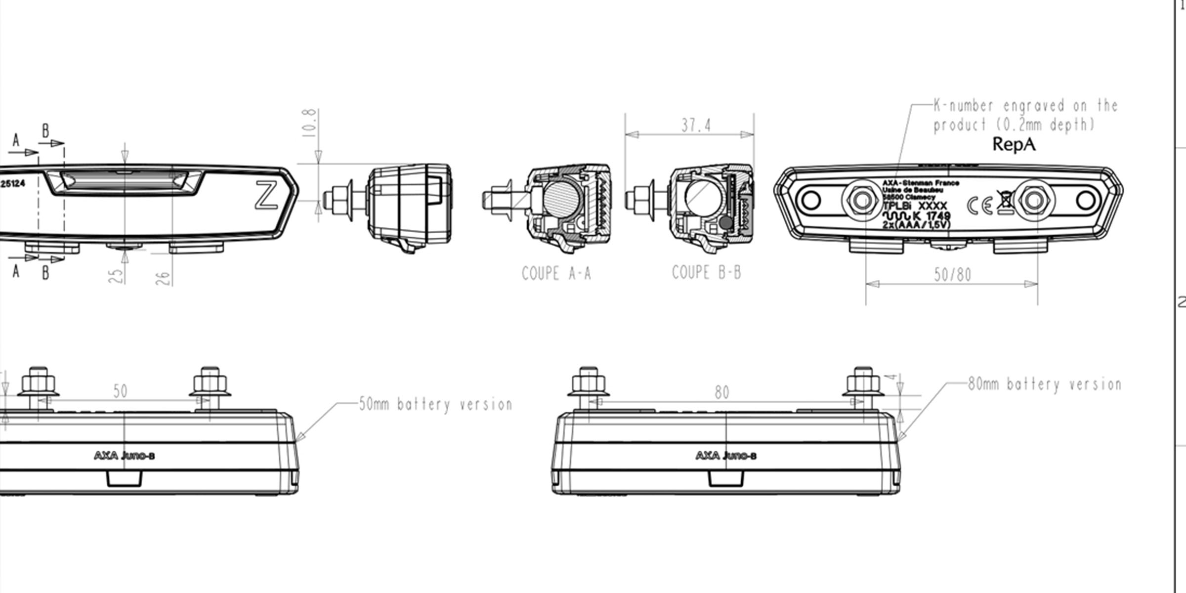 Products - Lights - AXA Juno - Bikeseason
