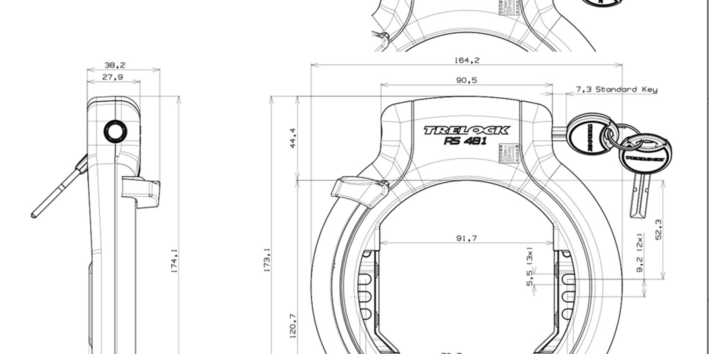 Products - Locks - Big tire frame locks - Bikeseason